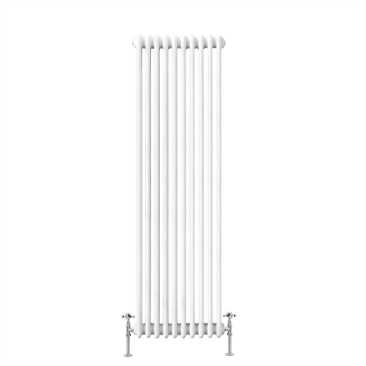 Traditional Cast Iron Style White Triple Vertical Radiator 1800 x 470mm ...