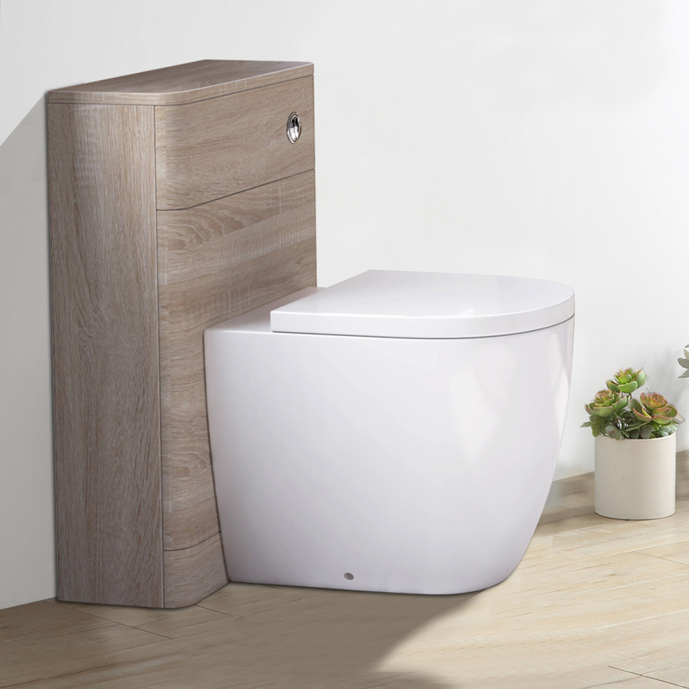 Back To Wall Toilet Concealed Cistern Unit Bathroom Furniture 500mm ...