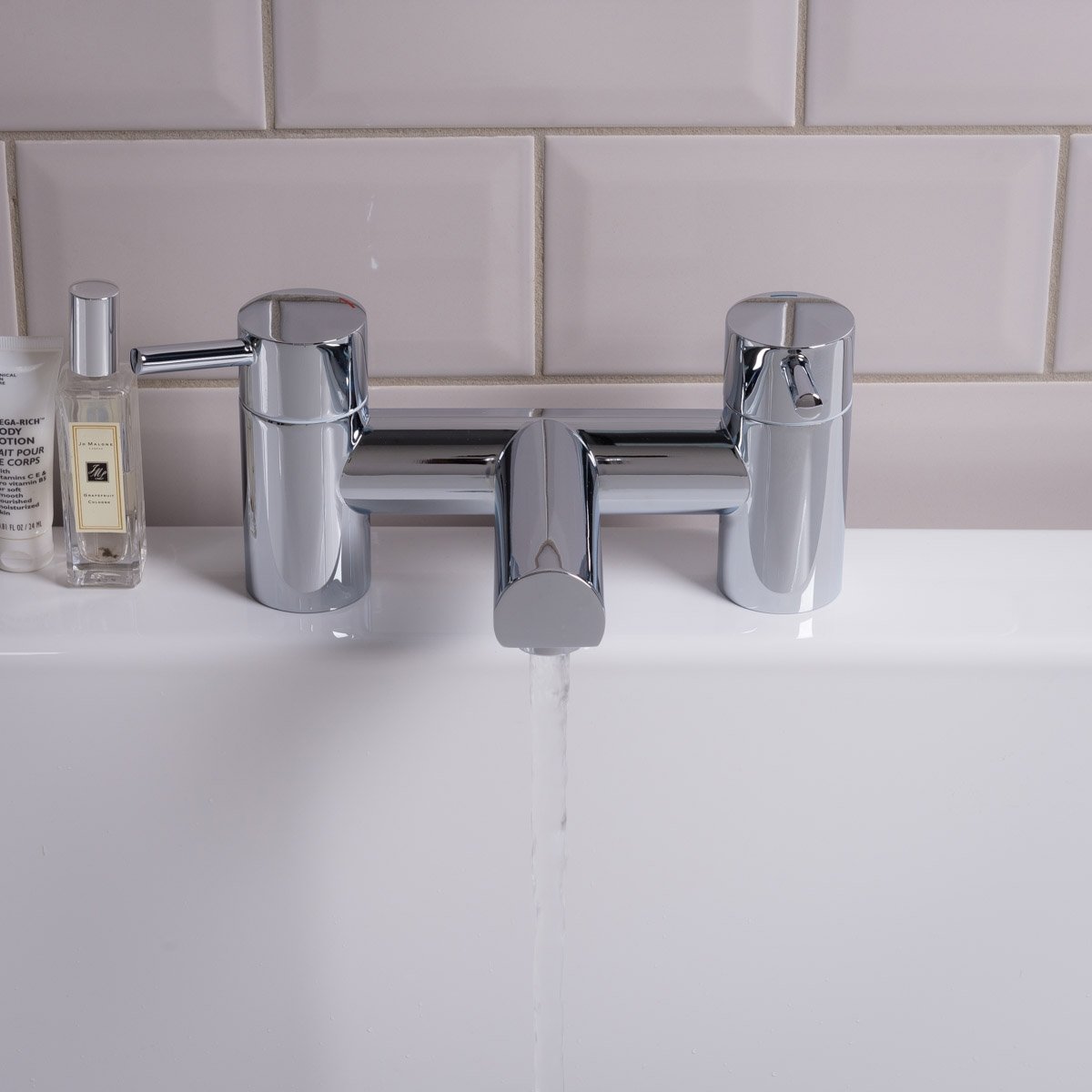 Modern Bathroom Set Square Basin Bath Filler Shower Mixer Chrome Sink ...