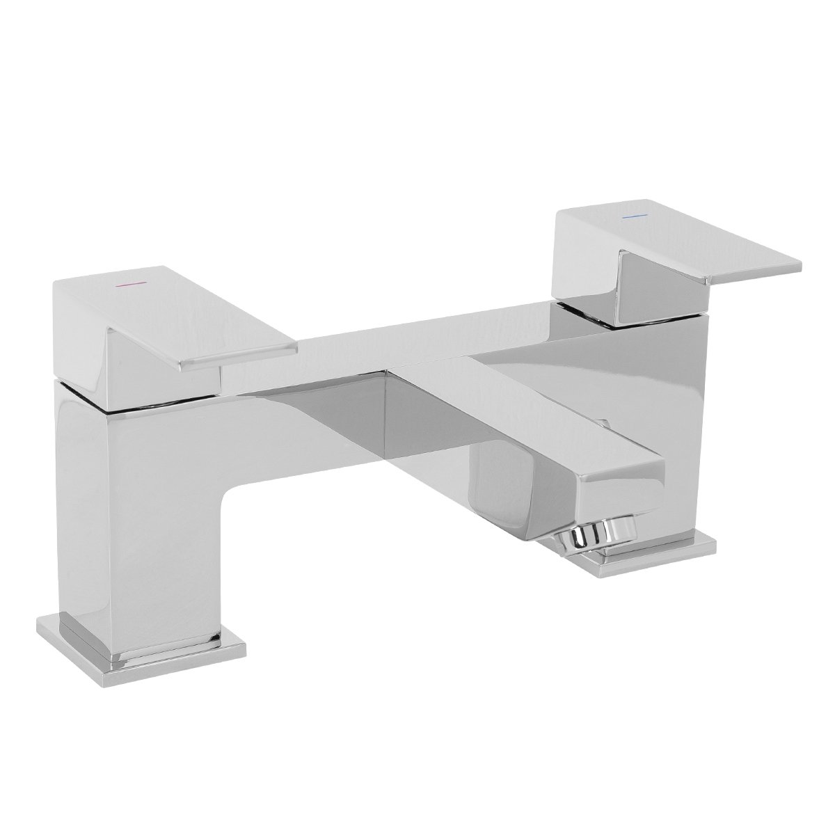 Modern Bathroom Tap Square Waterfall Basin Bath Filler Shower Mixer ...