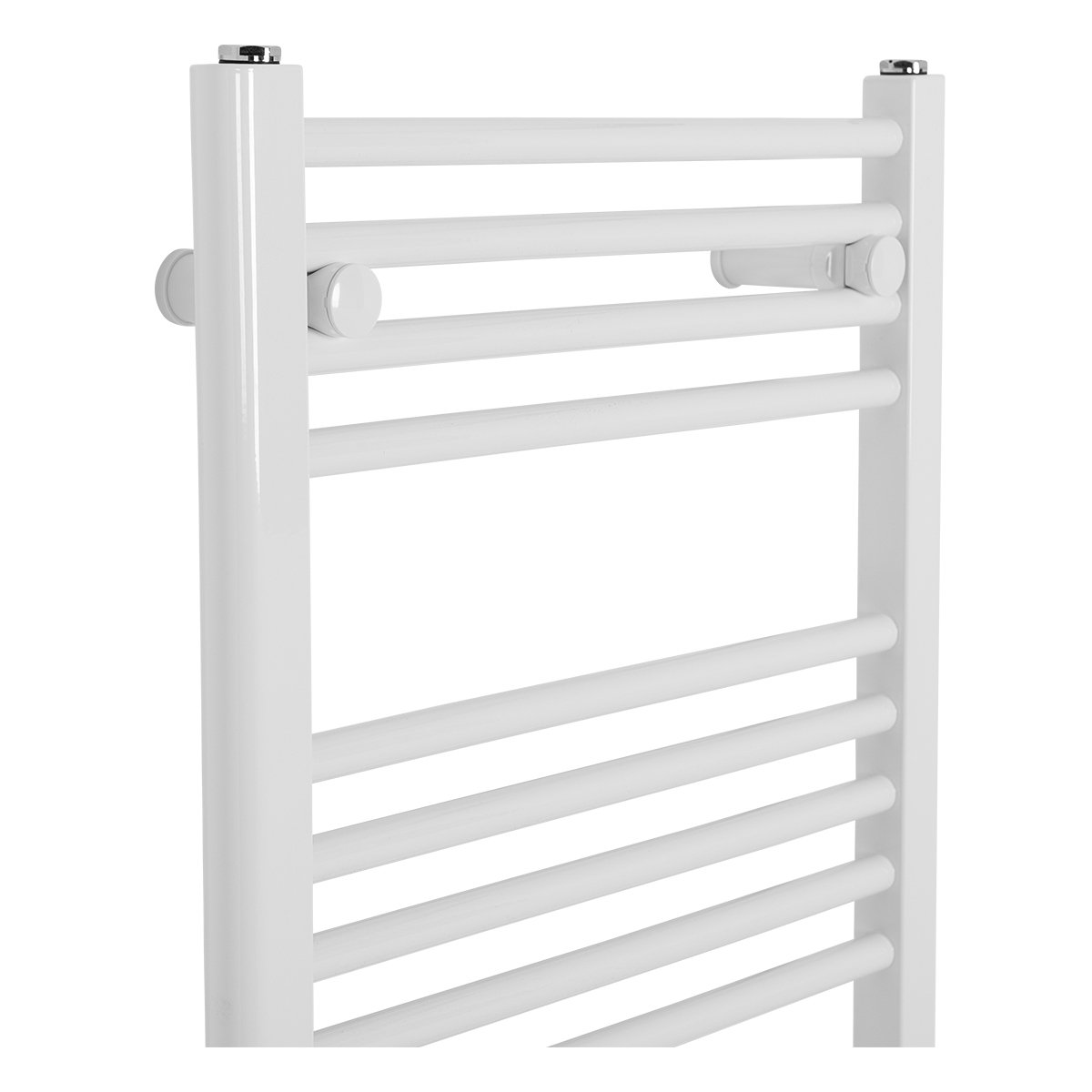 Bathroom Straight Curved Heated Towel Rail Radiator Rad White Chrome ...