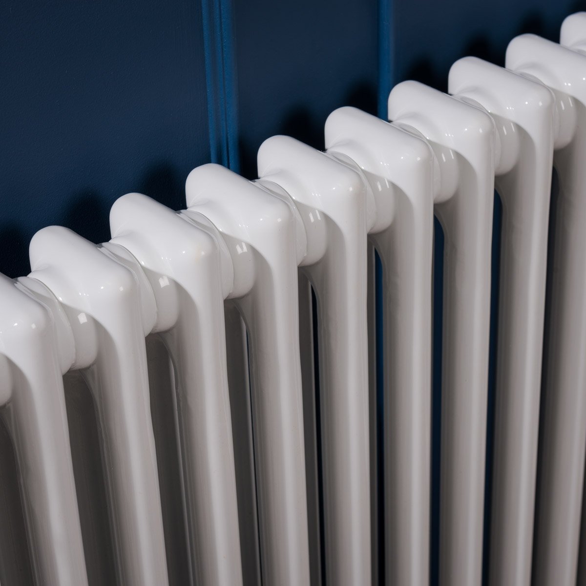 Horizontal Traditional Radiator Column Central Heating White Anthracite ...