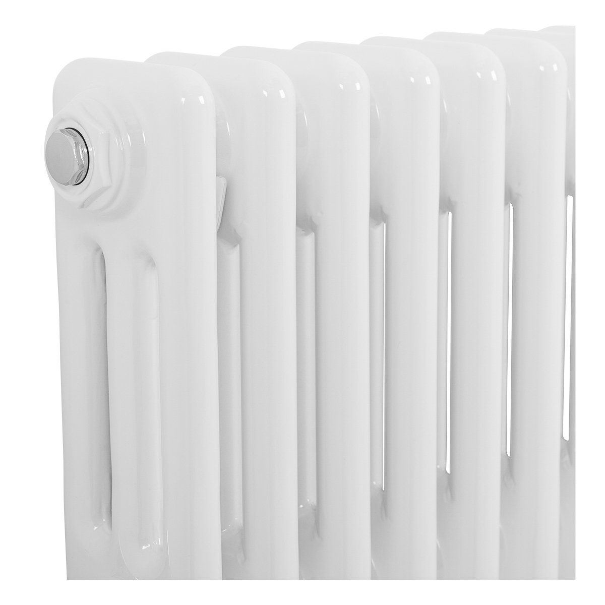 Horizontal Traditional Radiator Column Central Heating White Anthracite ...