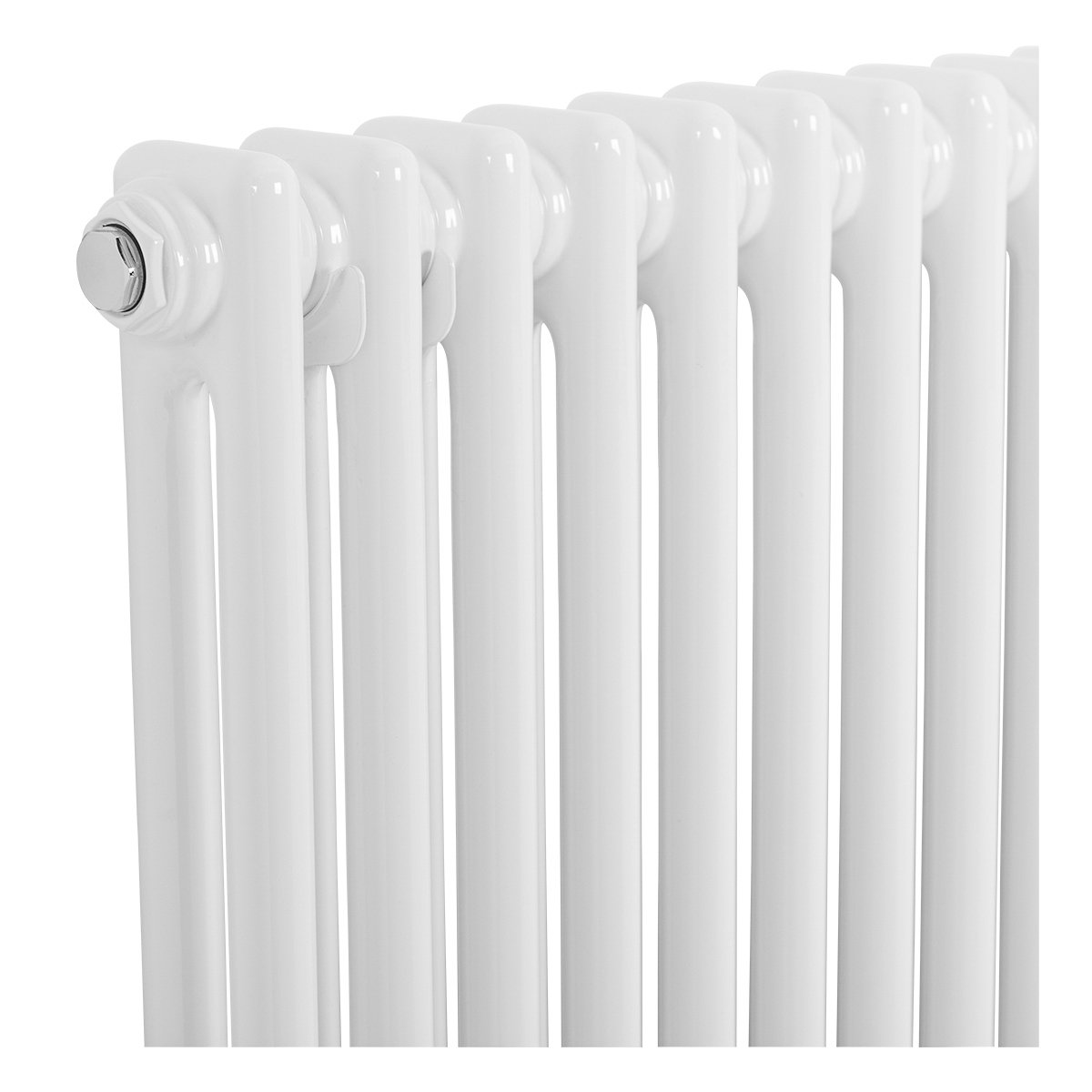 Horizontal Traditional Radiator Column Central Heating White Anthracite ...