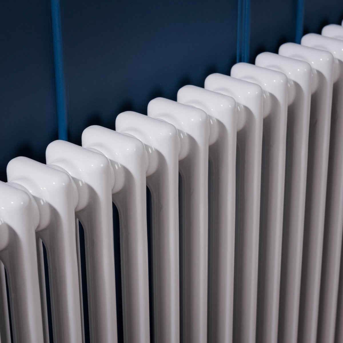 Horizontal Traditional Radiator Column Central Heating White Anthracite ...
