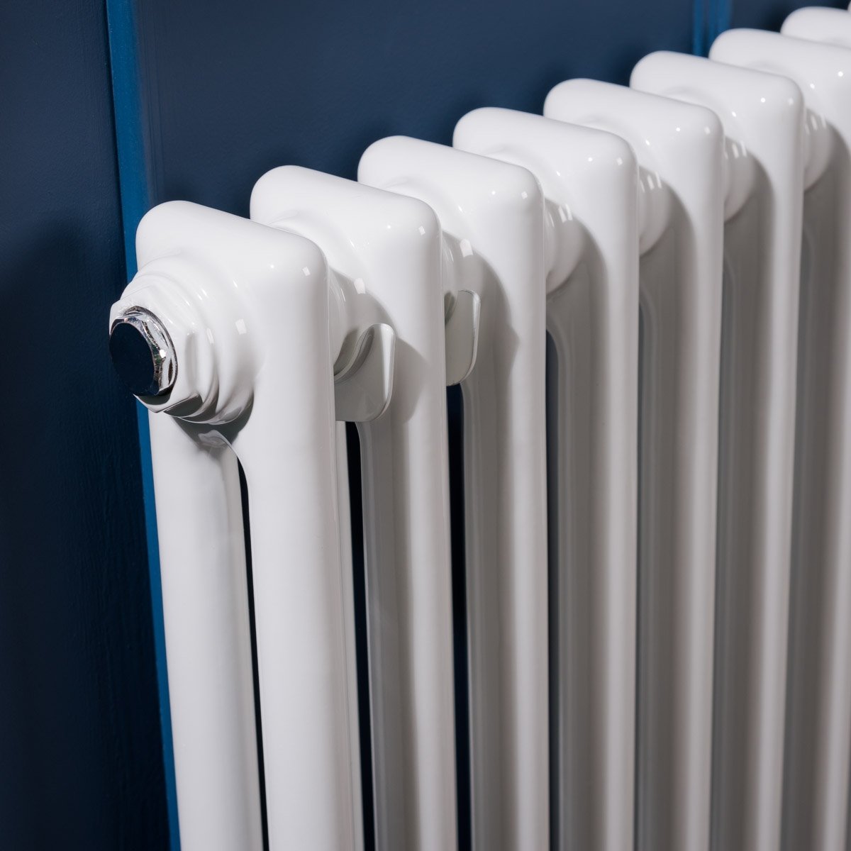 Horizontal Traditional Radiator Column Central Heating White Anthracite ...